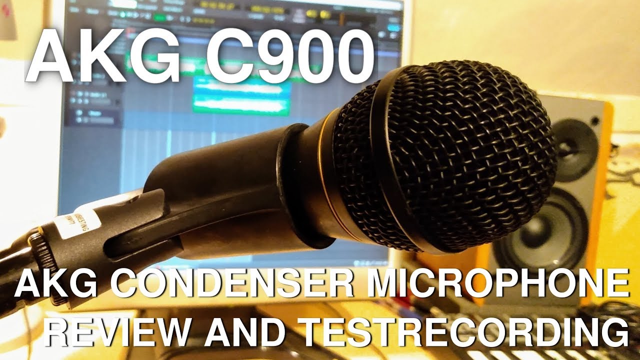 AKG C900 Condenser Microphone Test and Review - YouTube