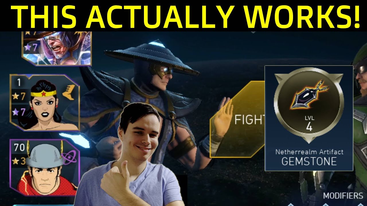 Gemstone Raiden + Legendary Flash Injustice 2 Mobile - YouTube