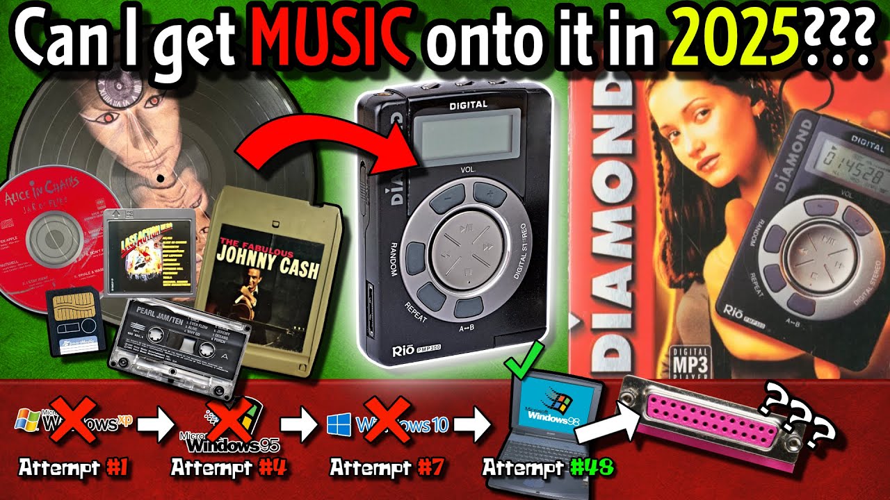 Experiencing The FIRST MP3 Player In 2025... (Pain?!) - Diamond Rio ...