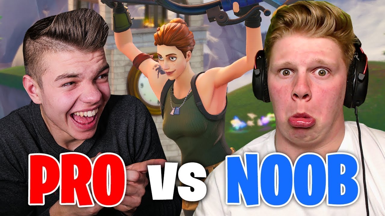 PRO VS NOOB w FORTNITE CHALLENGE! - 3 - YouTube