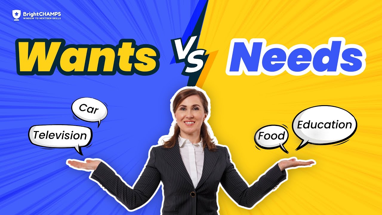 Teaching Kids the Basics of Financial Literacy | Wants vs Needs ...