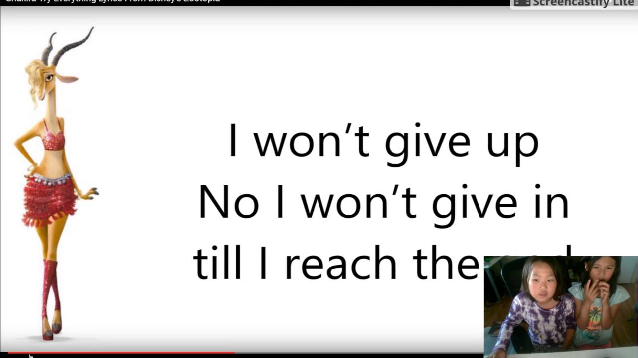 Singing "Try Everything" Zootopia by Shakira - YouTube