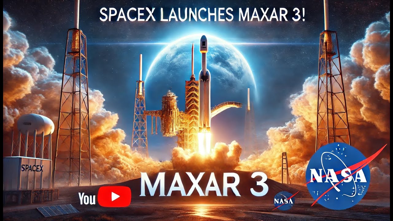 🚀 SpaceX Launches Maxar 3 Satellite from Kennedy Space Center! 🌎 | # ...