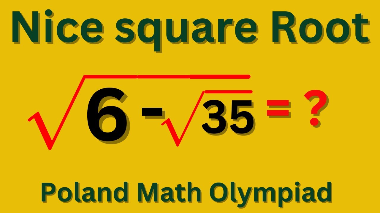 Square Roots Unleashed: Tackling a Math Olympiad Problem from Poland ...