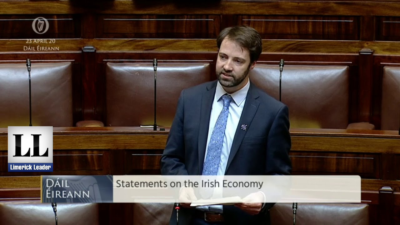 Deputy Brian Leddin makes his maiden Dail speech - YouTube