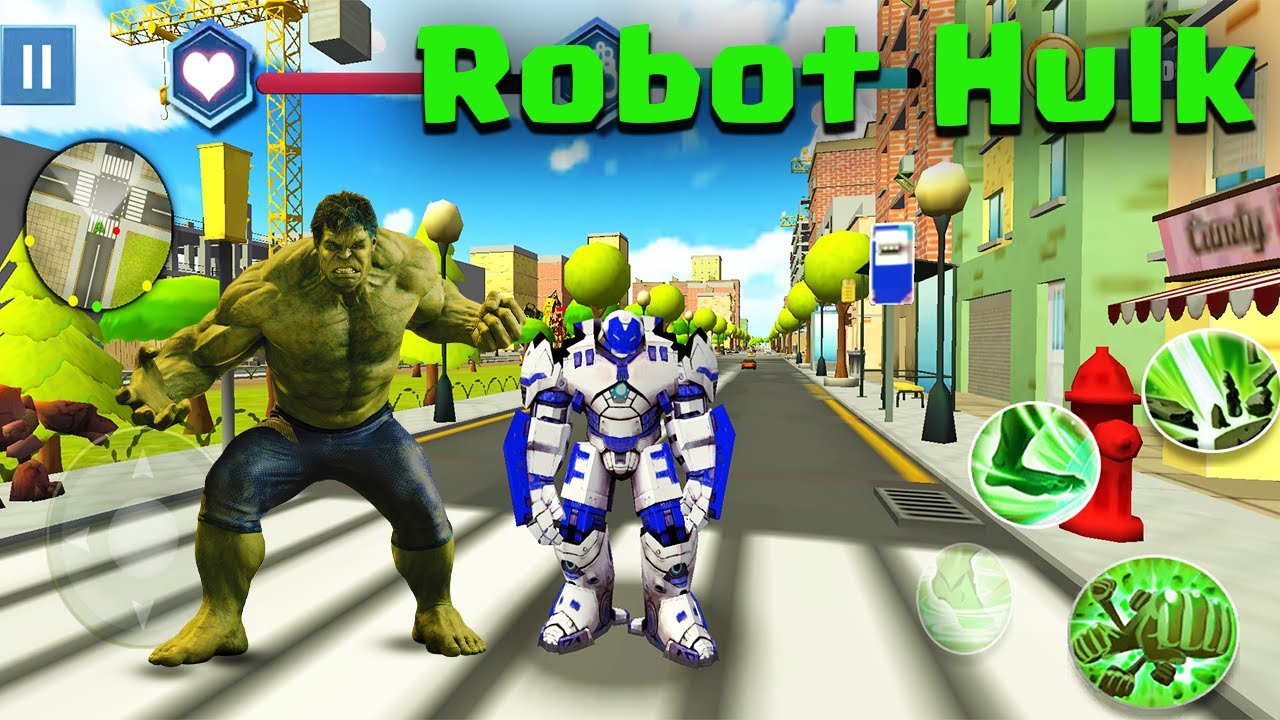Incredible Hulk vs Hulk Robot Monster Superhero City Optimus Prime ...