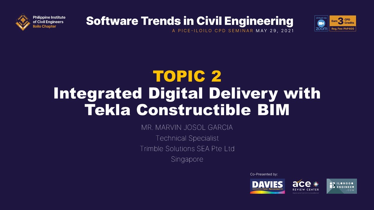 Integrated Digital Delivery with Tekla Constructible BIM I Mr. Marvin ...
