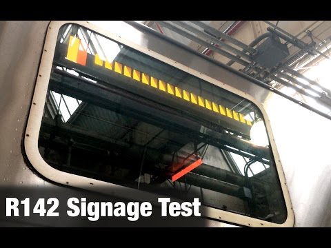 ⁴ᴷ R142 Signage Test - YouTube