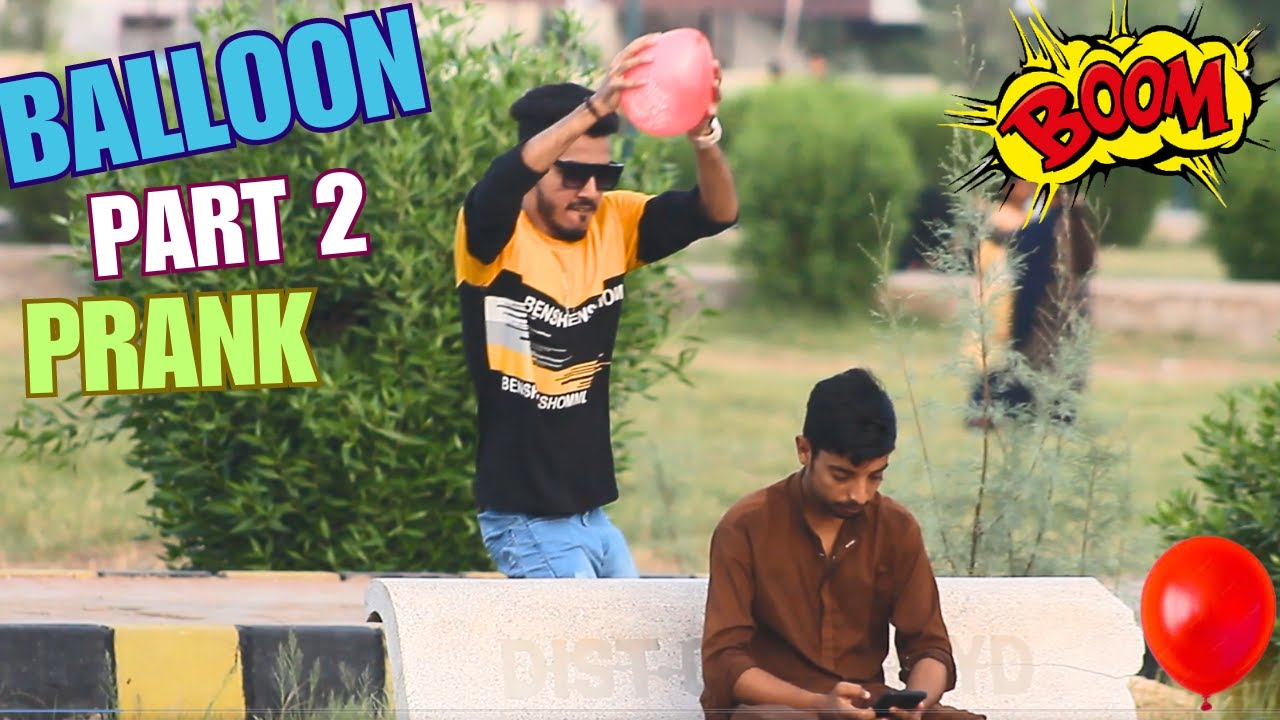balloon prank part 2 | balloon blast prank on public / balloon prank ...