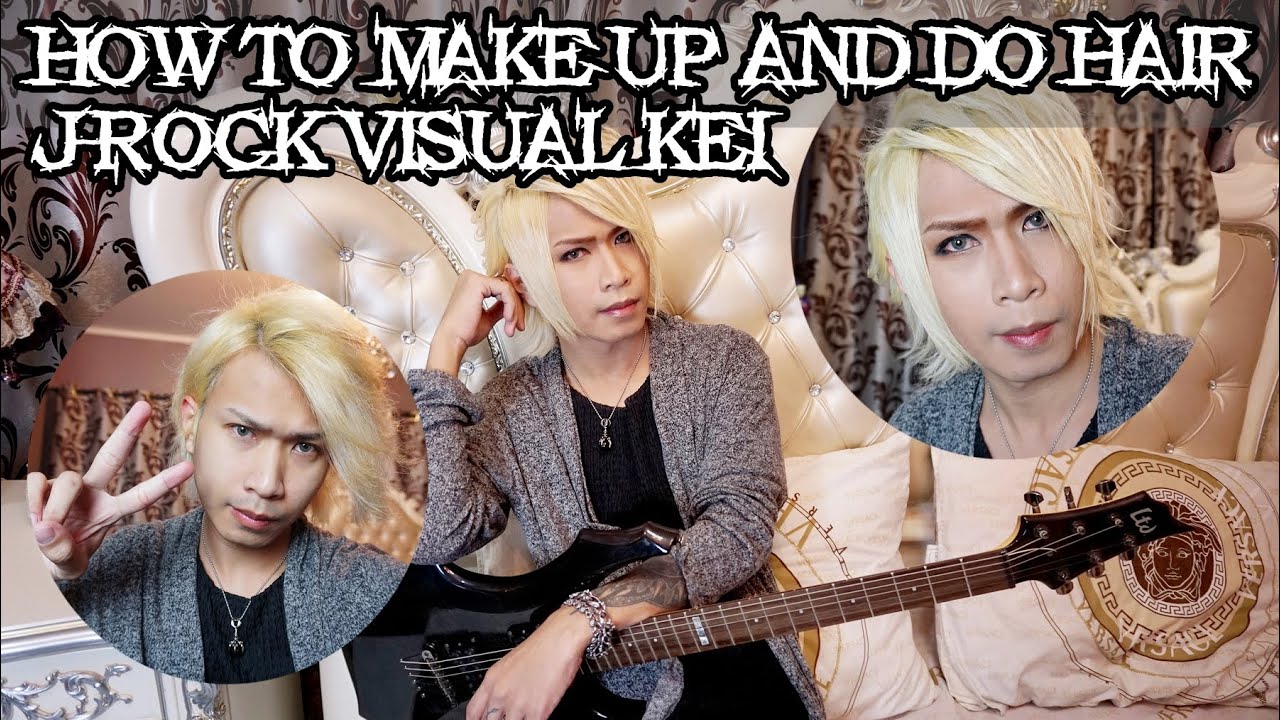 V系メイク How to make up J-Rock And do J-Rock style hair ( Visual kei ...