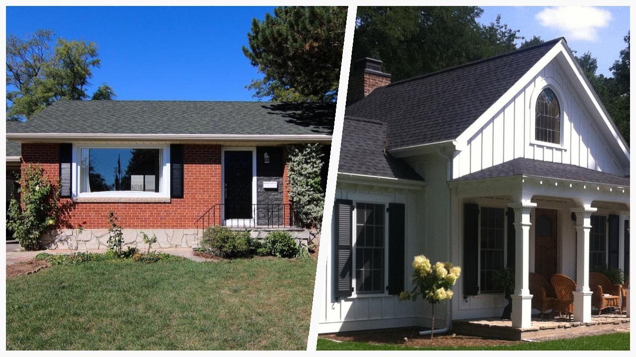 75 Small Exterior Home With A Clipped Gable Roof Design Ideas You'll ...