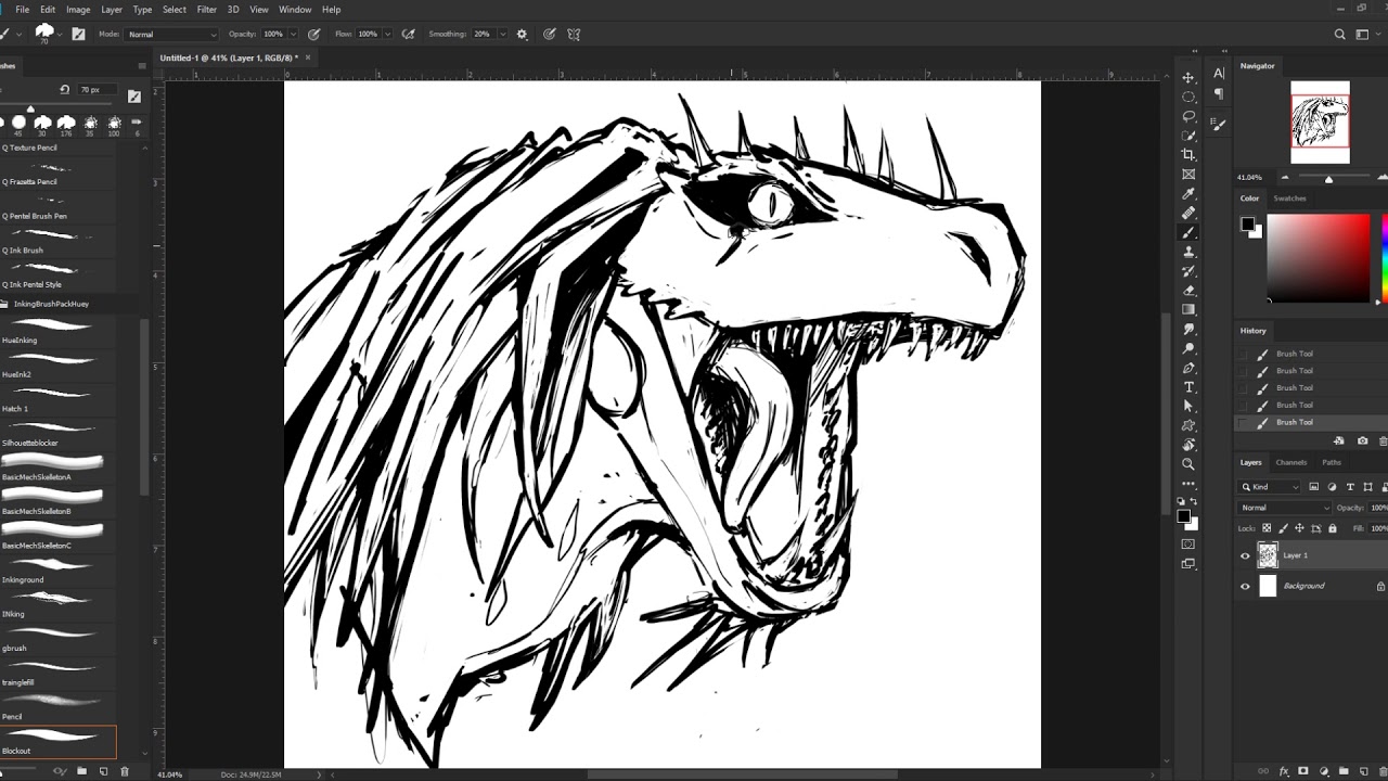 DRAWING GREAT JAGRAS (Timelapse) - YouTube