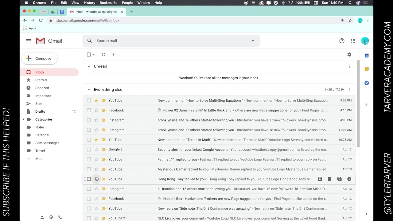 How to Star an Important Email : GMAIL - YouTube