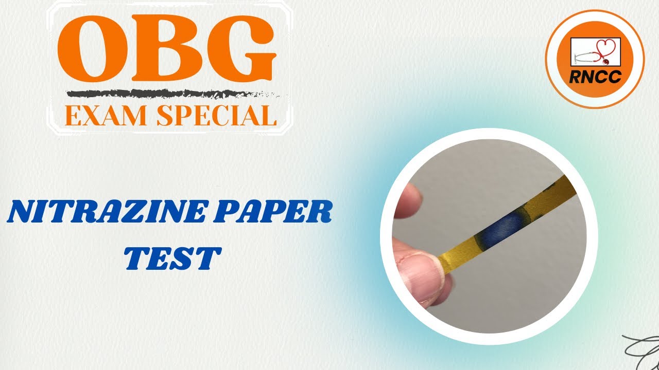 NITRAZINE PAPER TEST || OBG || STAFF NURSE EXAM SPECIAL MCQ SESSION # ...