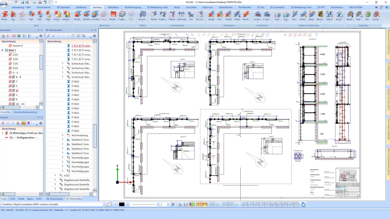 HiCAD 2021 | Basics #12 | Grundlagen #12 | Zoom auf Detailansicht| Zoom ...
