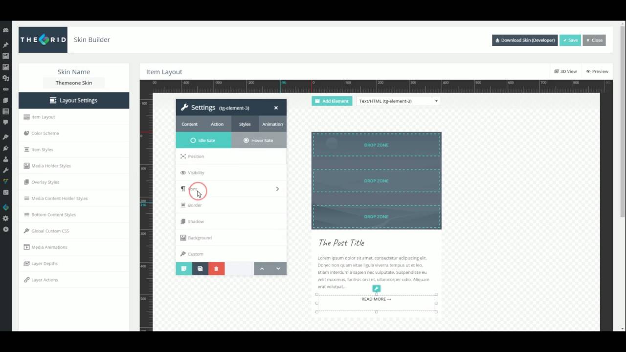 The Grid - Skin Builder Overview - YouTube