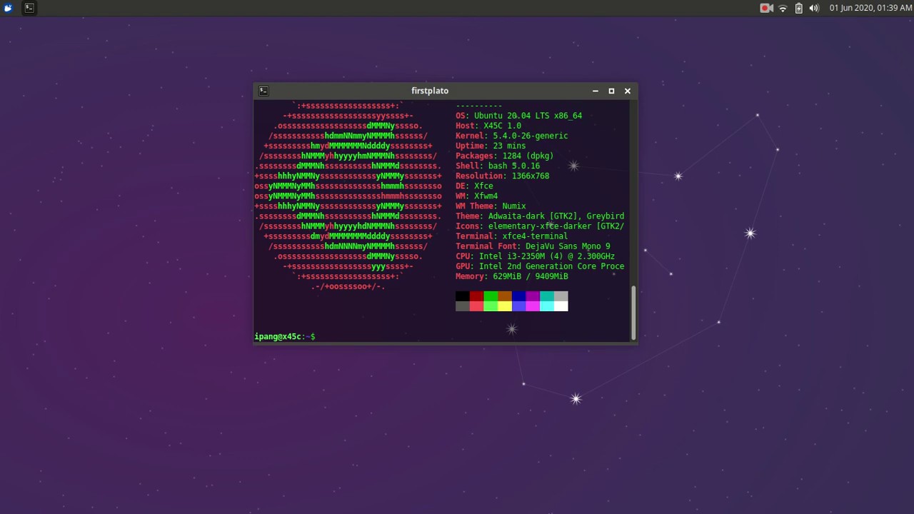 install neofetch on debian / ubuntu / mx linux - firstplato - 2020 ...