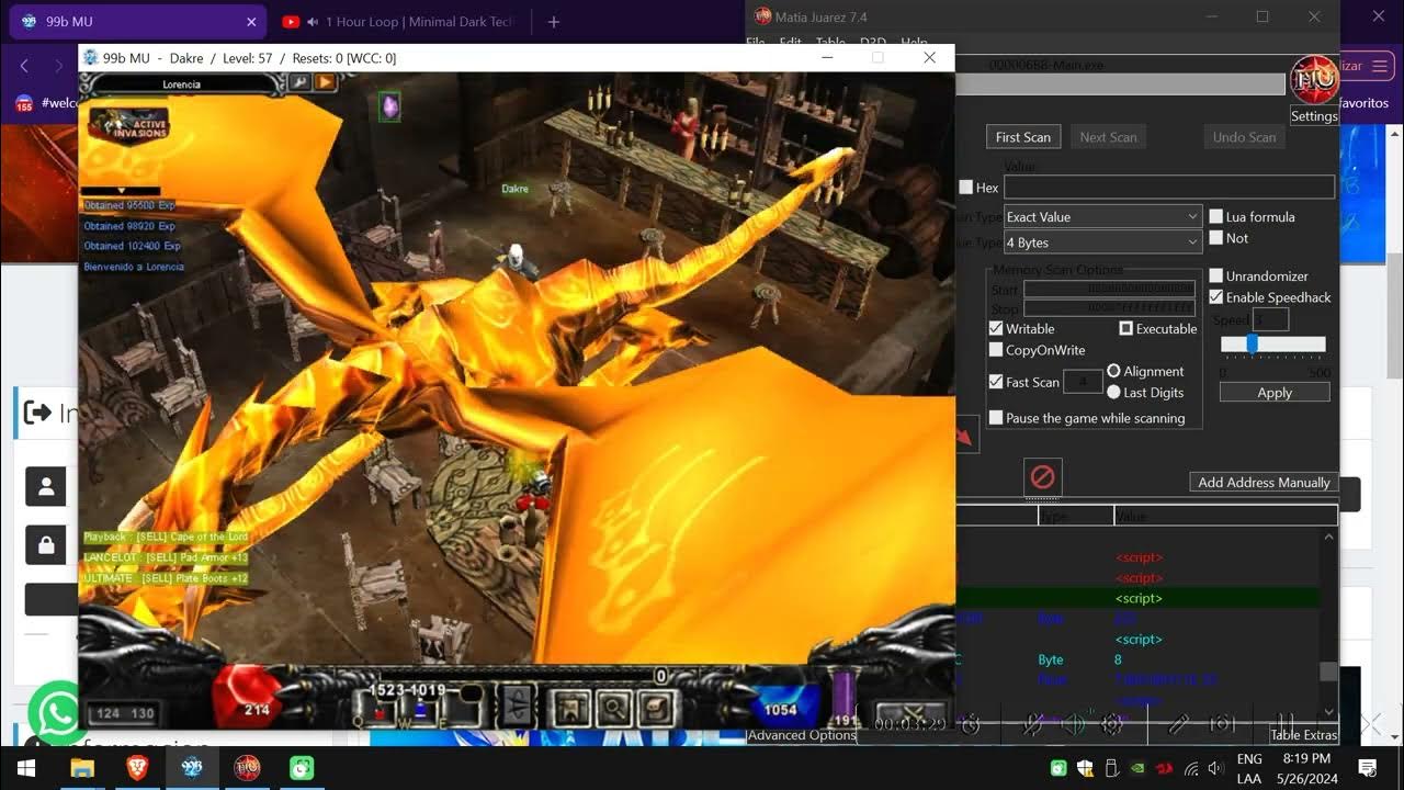 Mu 99b -- Bypass Antihack -- Hack Mu Online -- - YouTube