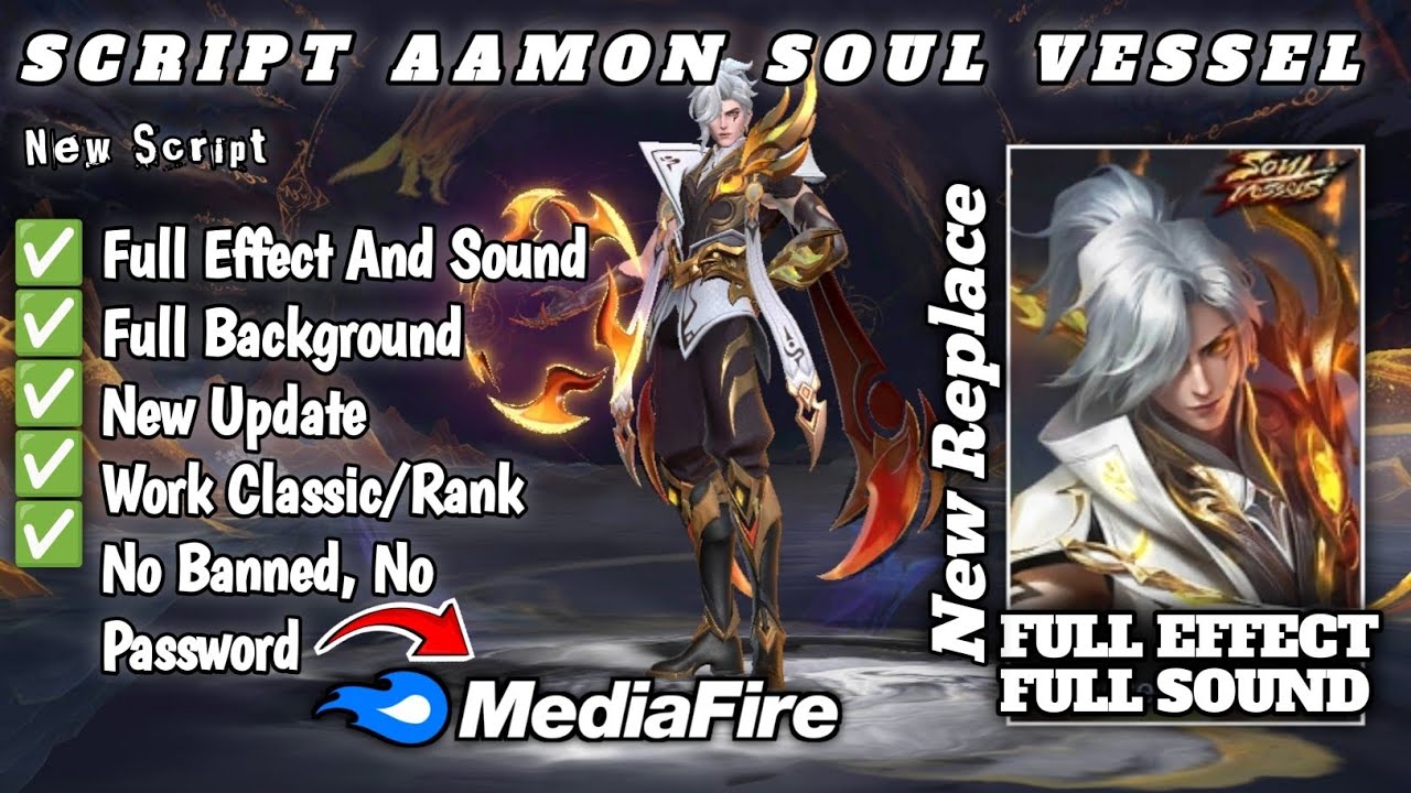 Script Skin Aamon Soul Vessel Full Effect Voice No Password - YouTube