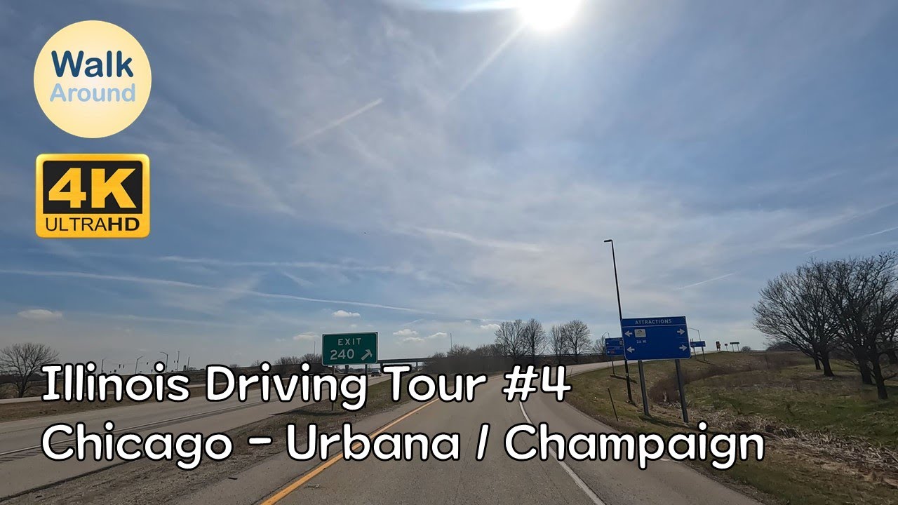 【4K60】 Driving - Illinois Driving: Chicago - Urbana/Champaign #4 - YouTube