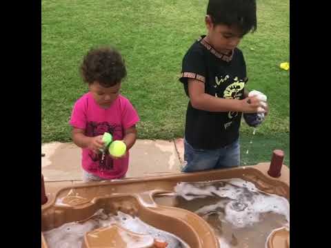 Washing Fruits and Veggies, Sensory Activity for toddlers, Water Play ...