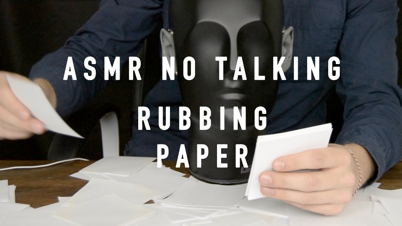 ASMR - Rubbing Paper (Binaural, NO TALKING) - YouTube