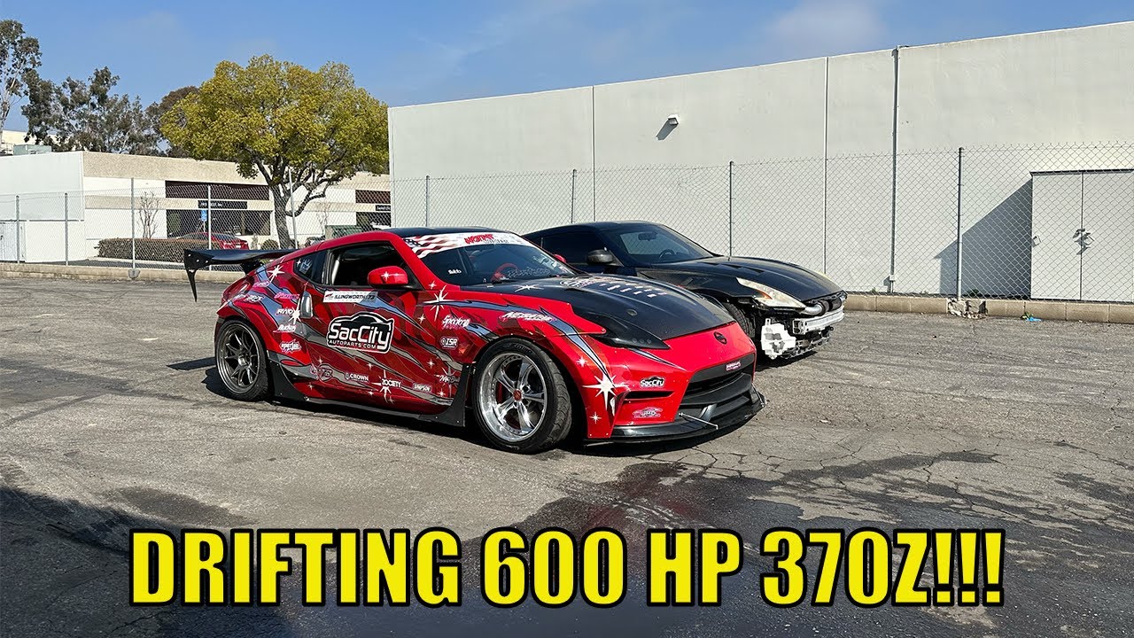 STREET DRIFTING 600HP 370z!!!! (CRAZY) - YouTube