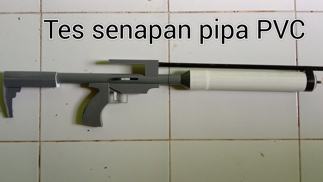 Tes senapan pipa PVC untuk maser ikan - YouTube