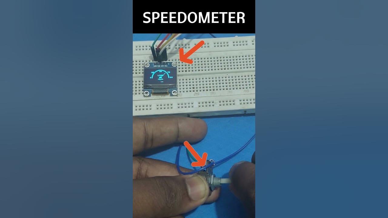 SPEEDOMETER USING POTENTIOMETER AND ARDUINO - YouTube