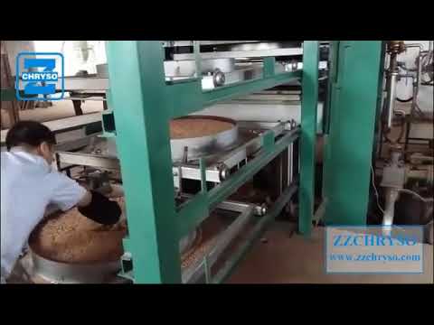 wooden cable reel making machine - YouTube