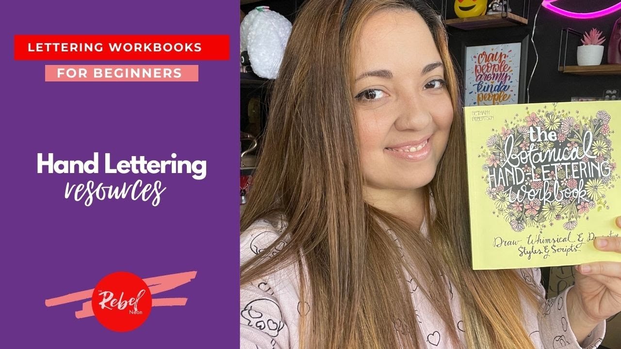 The Botanical hand Lettering Workbook | Flip through and review - YouTube