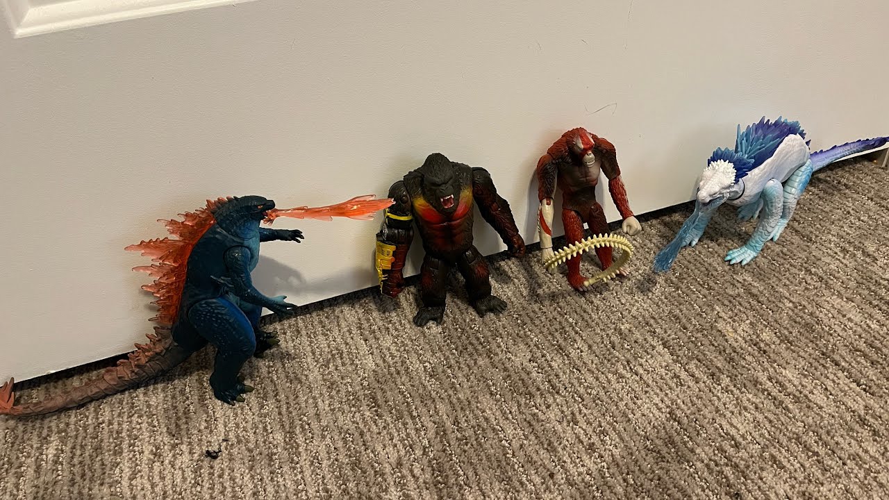 Godzilla, Kong, skar king, and shimo unboxing - YouTube