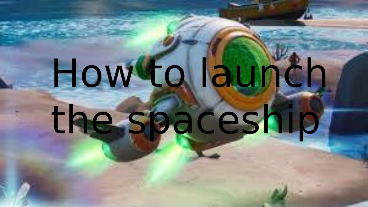 how to launch Ancient spaceship fortnite - YouTube