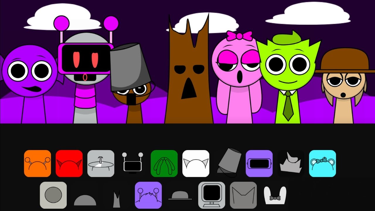 Incredibox Sprunki All Purple (Durple) Version - Normal Vs Horror Style ...