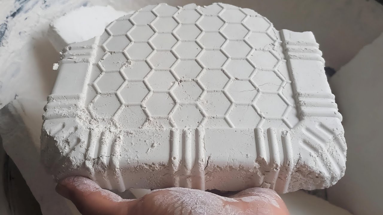 White Gym Chalk slabs crunchy crushing #255 - YouTube