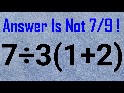 Most People Get This Order of Operations Wrong! - YouTube