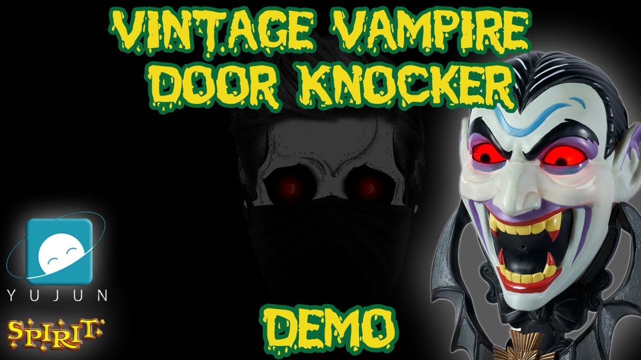(Spirit Halloween) YJ Vintage Vampire Door Knocker 2021 Demo - YouTube