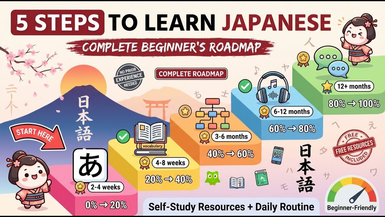 How to Start Learning Japanese for Beginners: Complete 5-Step Self ...