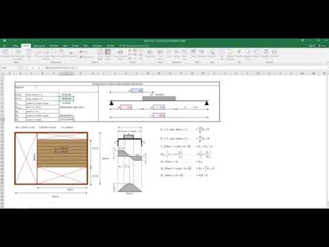 Beam Design - Using Excel - YouTube