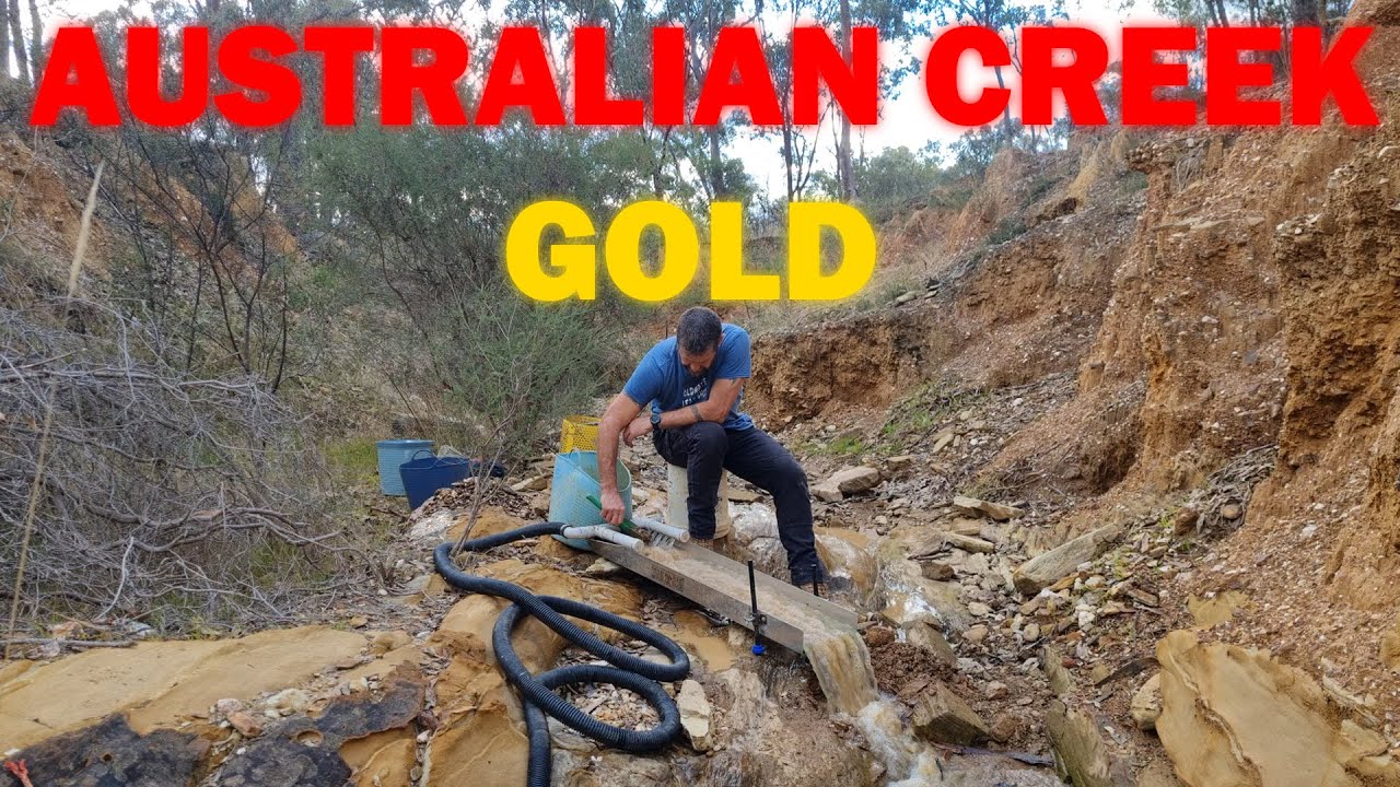 GOLD PROSPECTING AUSTRALIAN CREEK GOLD - YouTube