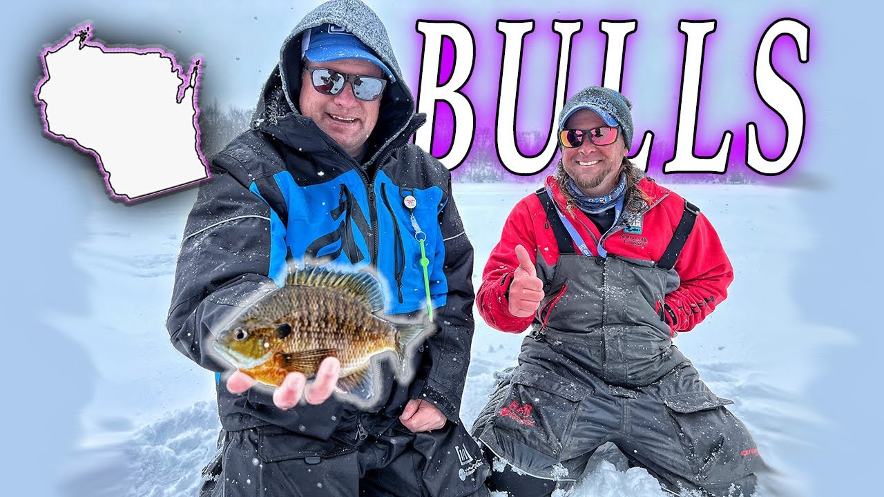 Ice Fishing Big Bluegills | Wisconsin - YouTube