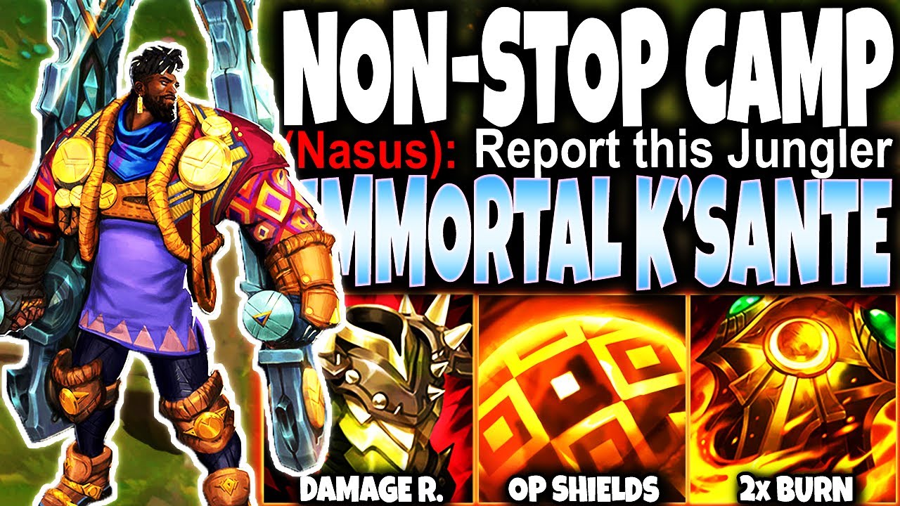 Non-Stop Gank My IMMORTAL K'SANTE Top? BAD IDEA!! ~ Final K'sante Build ...