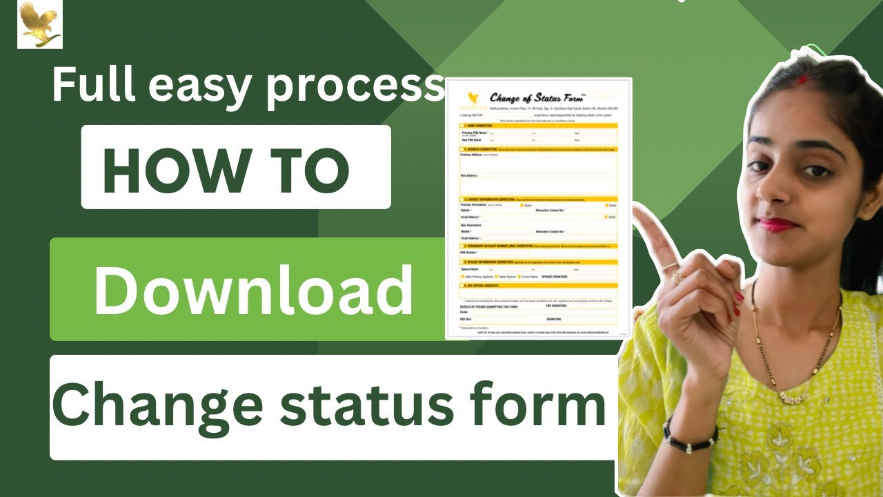 How to download change status form flp | changestatus form डाउनलॉड कैसे ...