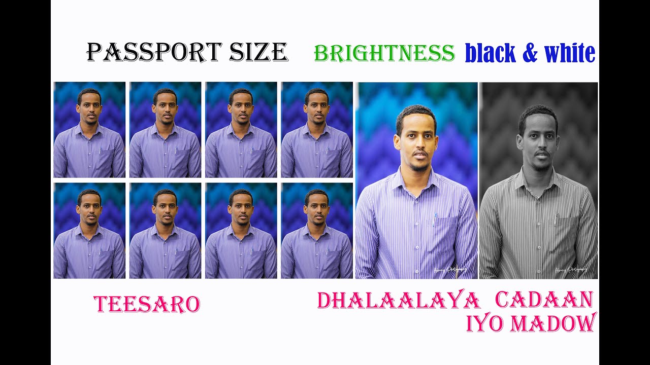 Casharka Qtii 19aad: sida loodiyaariyo sawirada Teesarada ah iyo sawir ...