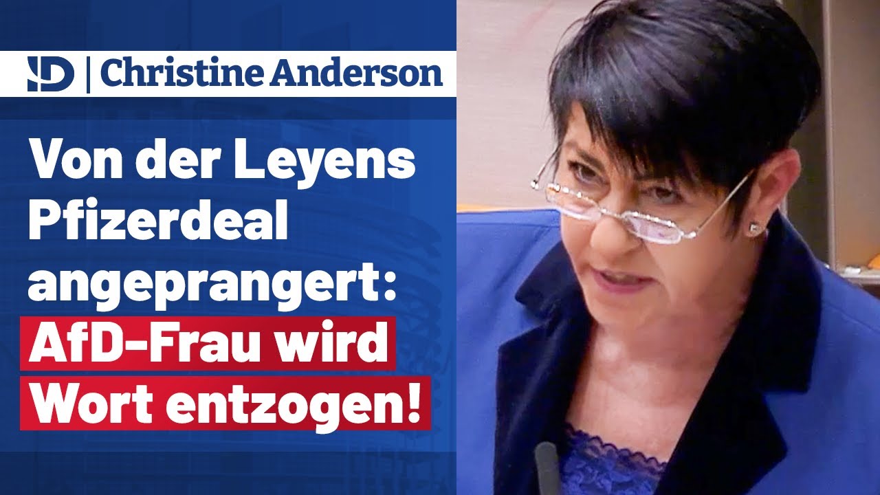 𝐂𝐡𝐫𝐢𝐬𝐭𝐢𝐧𝐞 𝐀𝐧𝐝𝐞𝐫𝐬𝐨𝐧 ️ Pfizerdeal angeprangert: AfD-Frau wird Wort ...
