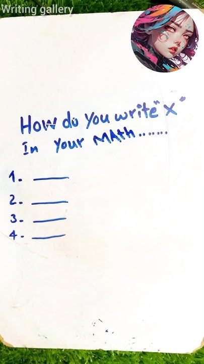 How do you write "X" in your math #shorts - YouTube