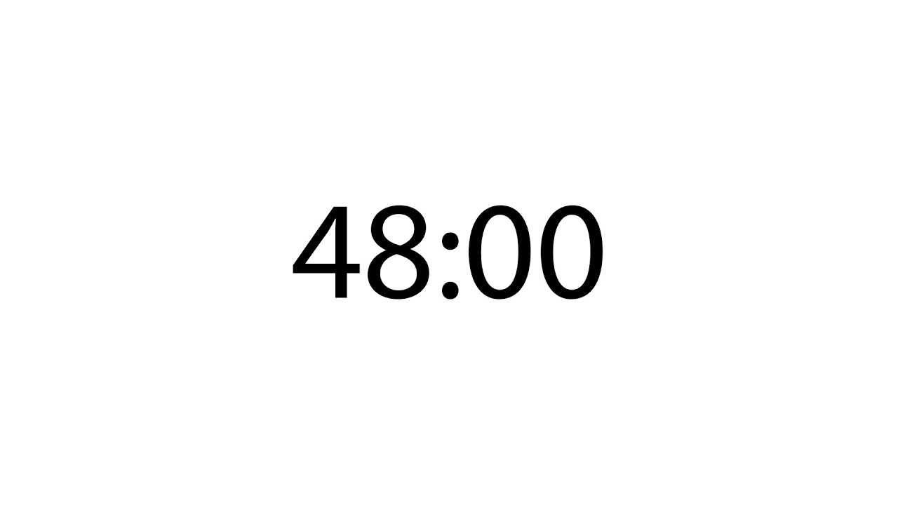 Professional 48 minute | 48:00 timer - YouTube