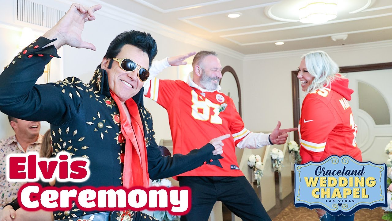 Amy & Rob's Elvis Ceremony in Las Vegas | Graceland Chapel - YouTube