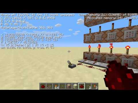 Minecraft Command block door 7x7 completely tileable - YouTube