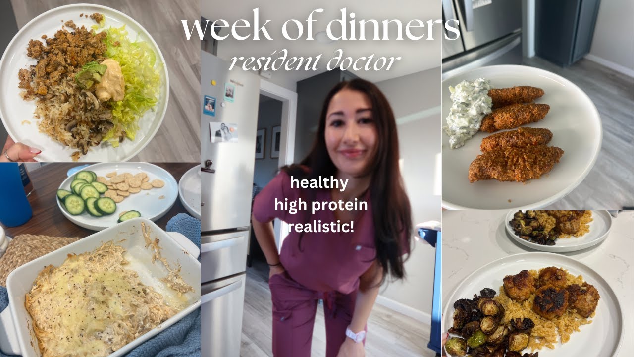 realistic week of dinners with a resident doctor AND Grocery Haul! # ...